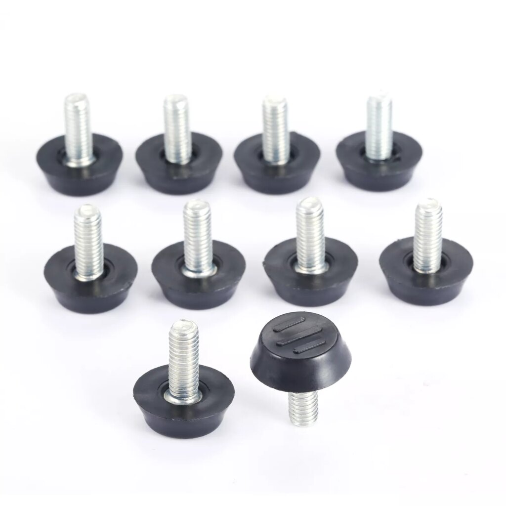 10 Pcs/lot Home Metal Adjustable M6 M8 Threaded Stem Furniture Table ...